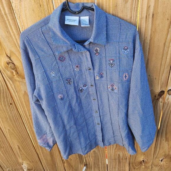 Koret | Tops | Monterey By Koret Southwestern Seersucker Buttondown ...